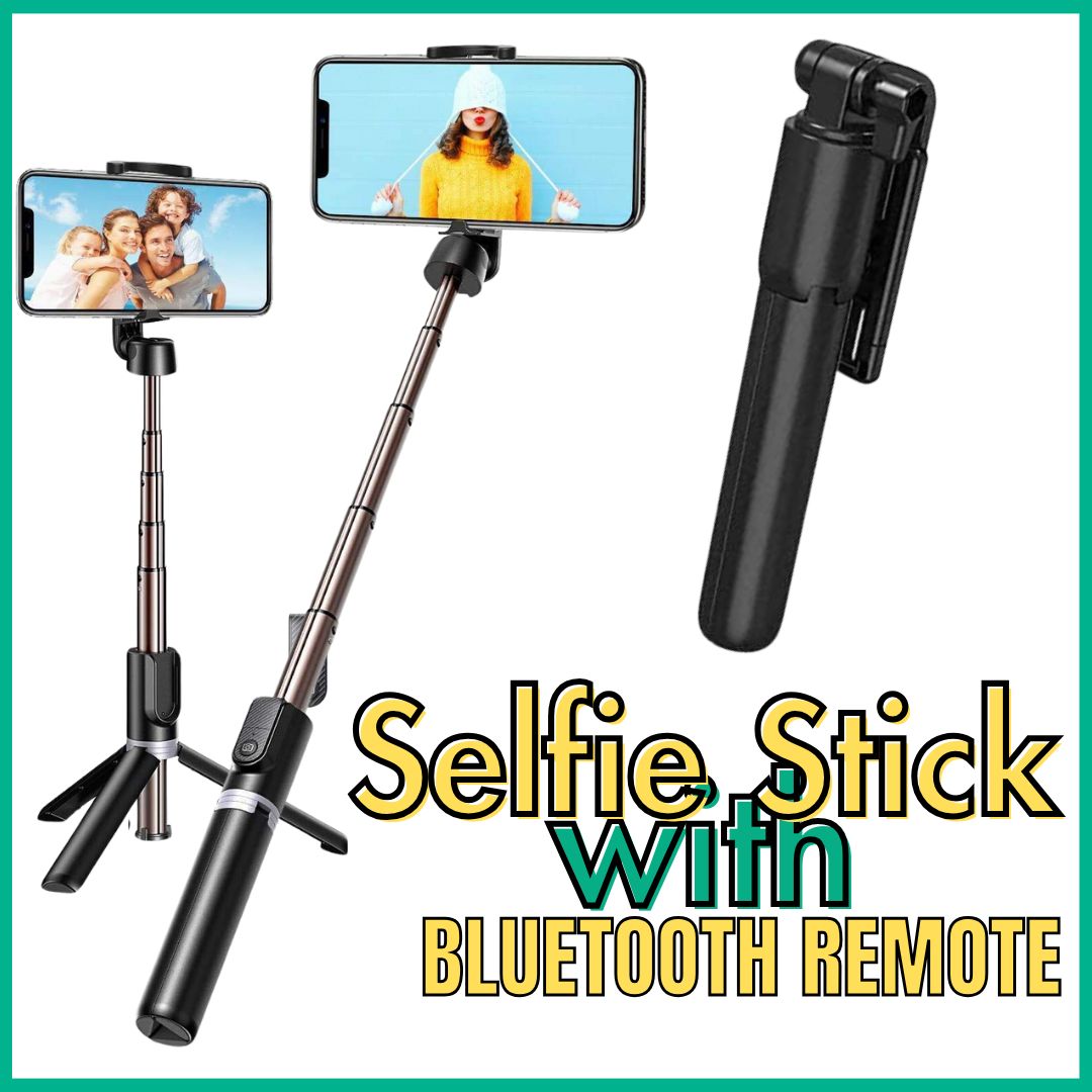 Tri Pod Selfie Stick 3-in-1 Aluminum Bluetooth with Wireless Remote ...