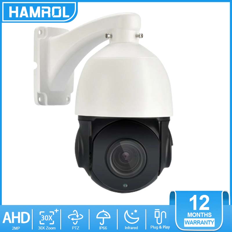 Hamrol H.265 3MP PTZ IP Camera 30X ZOOM 350 Degree Waterproof Hi3516E ...