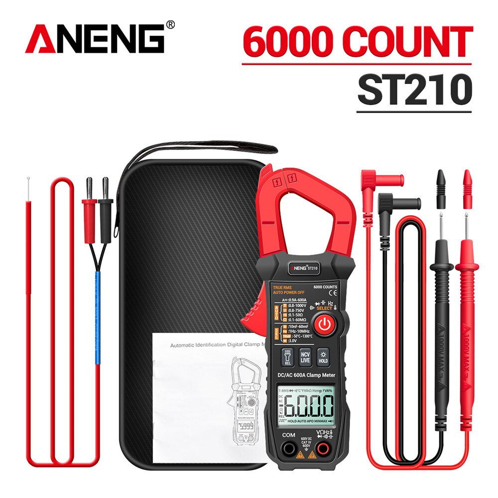 【Philippine spot】ANENG ST210 Professional Digital Multimeter Clamp ...