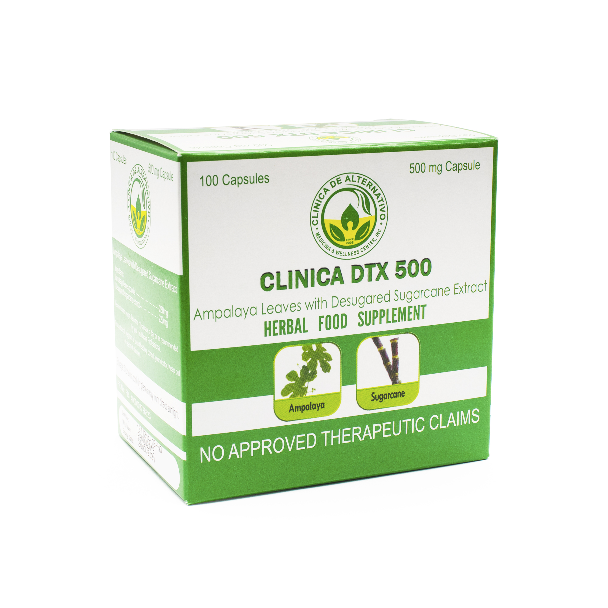 Clinica DTX 500 Ampalaya Leaves with Desugared Sugar Cane Extract ...