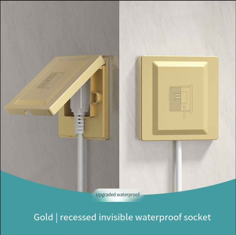 86 Socket Waterproof socket Recessed socket panel Hidden socket ...