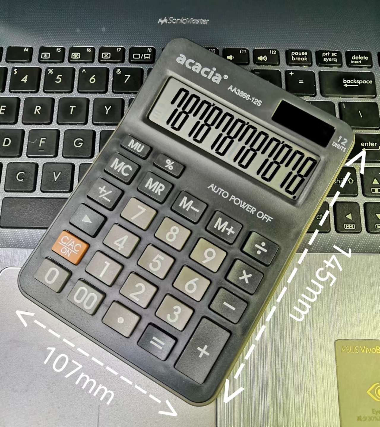 solar calculator 12-digit calculator Two-way power supply (solar ...