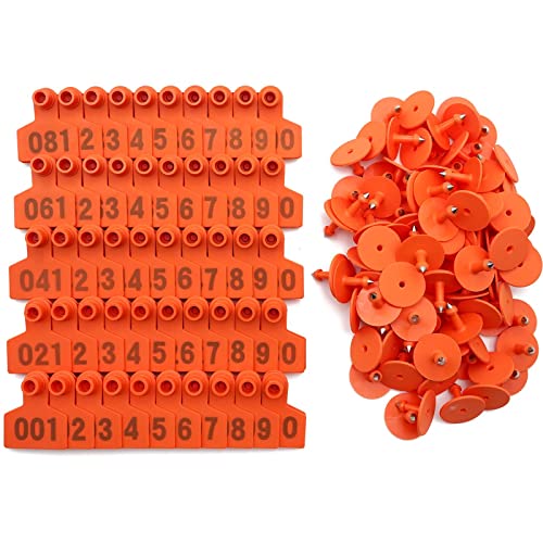 20Pcs Numbered Livestock Ear Tags Pig Labels Animal Identification TPU ...