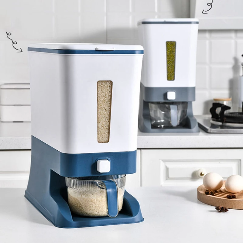 【24 Hour Ship】Food Storage Dispensers Rice Dispenser Rice Dispenser 10 ...