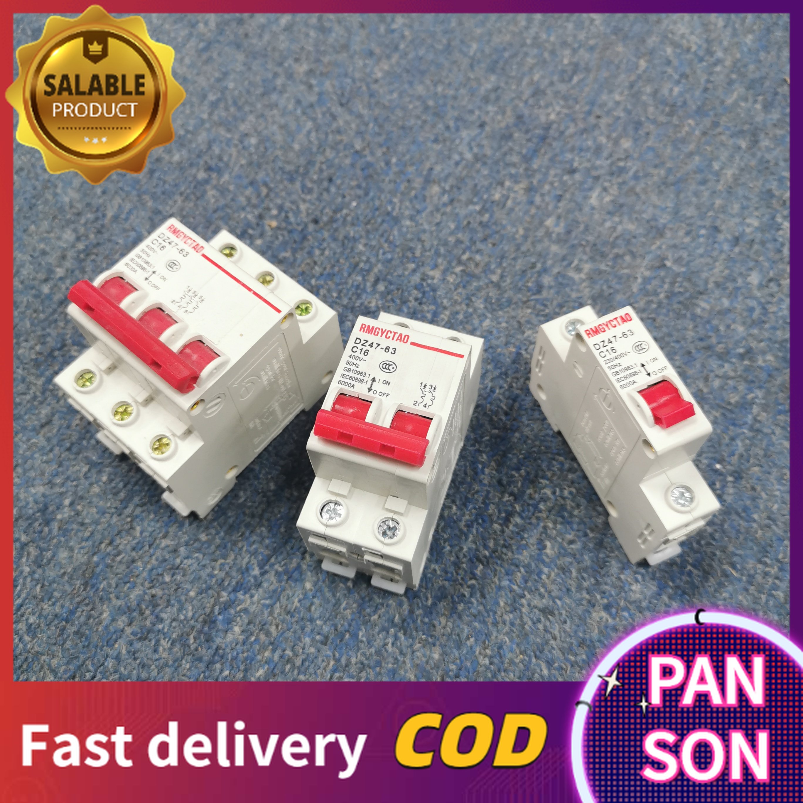 Miniature Circuit Breakers 1P / 2P 3P 16A / 20A / 25A / 32A / 40A / 63A ...