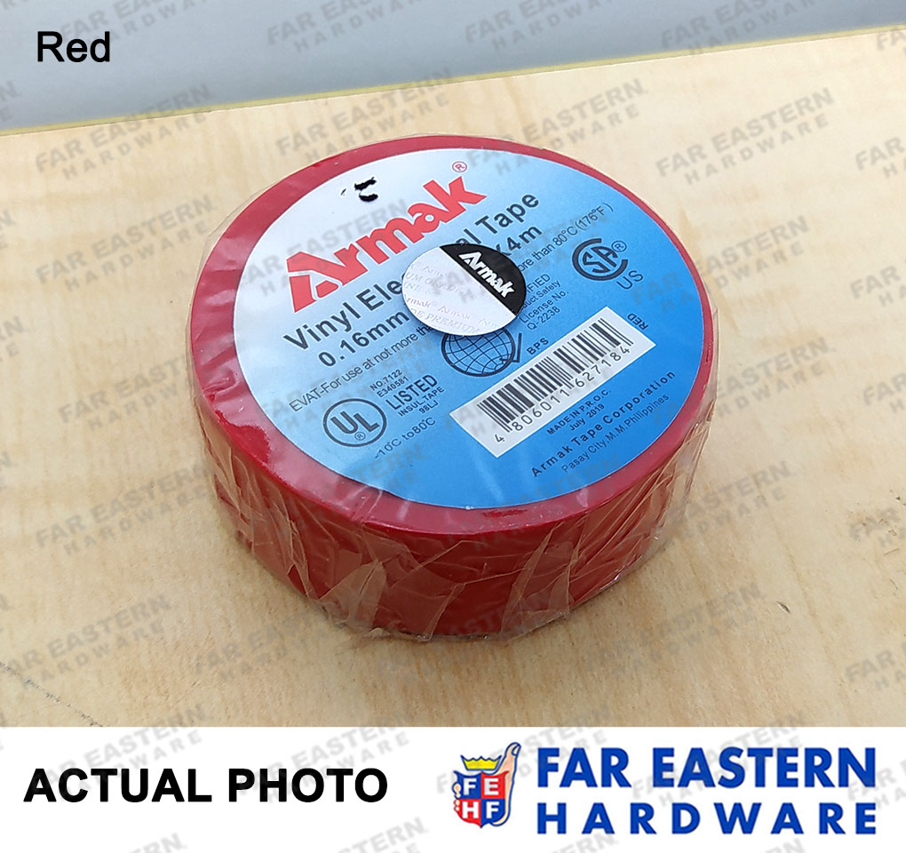 ARMAK Electrical Tape Black Red Blue Yellow White Green 0.16mm x 19mm x ...