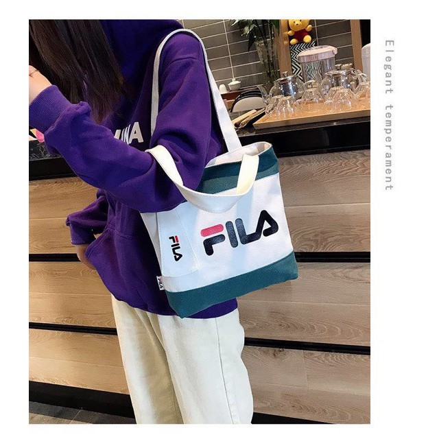 Korean Ladies' Kids Tote Bag Handbag FILA Shoulder Bag | Lazada PH