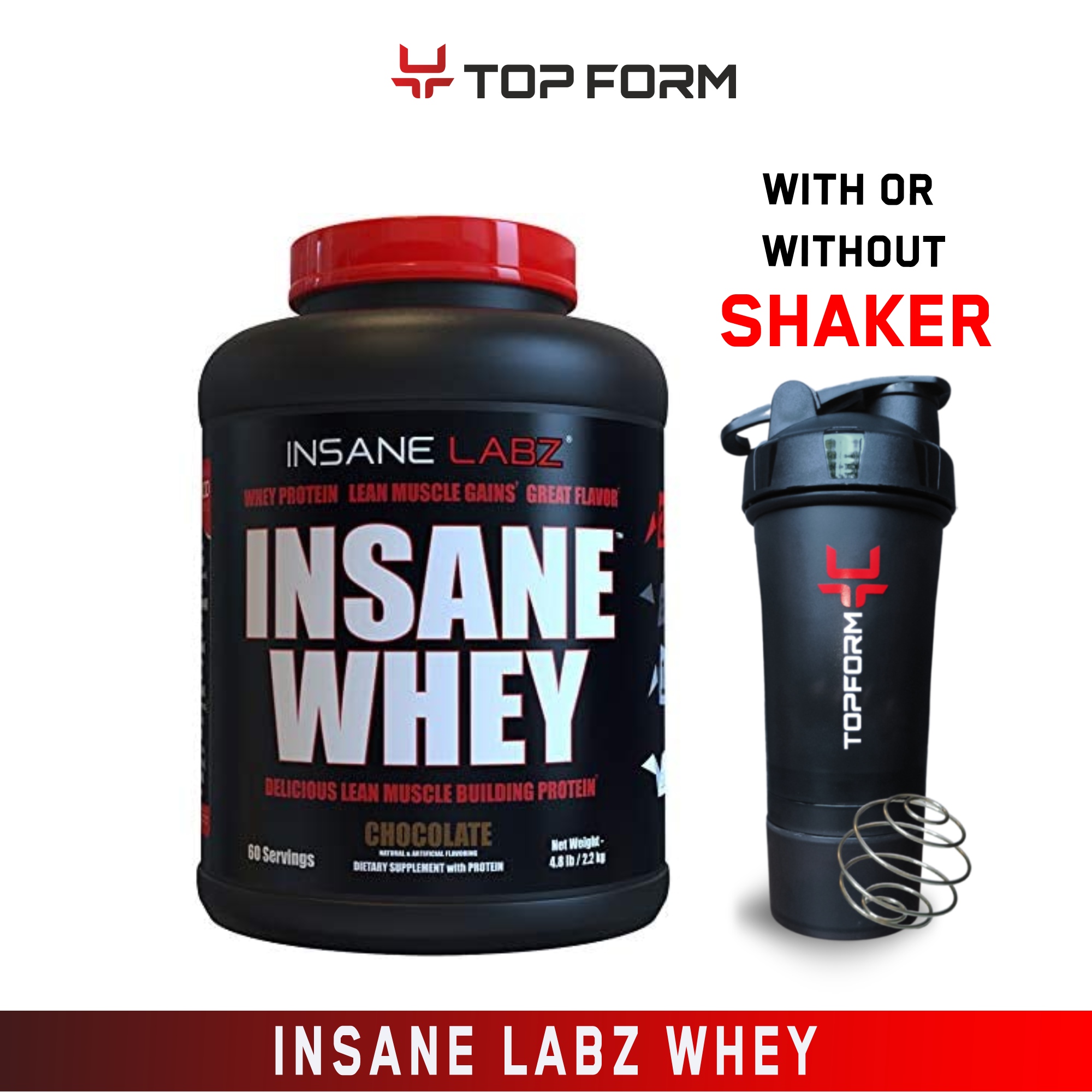 Insane Labz Insane Whey 4.8 lbs with Shaker SALE-June 2024 expiration ...