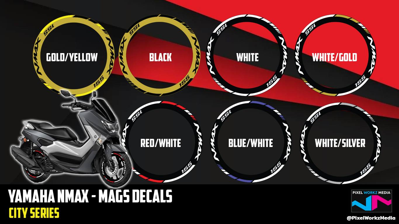 Yamaha NMax Mags Decal - City Series (WHITE SILVER) | Lazada PH