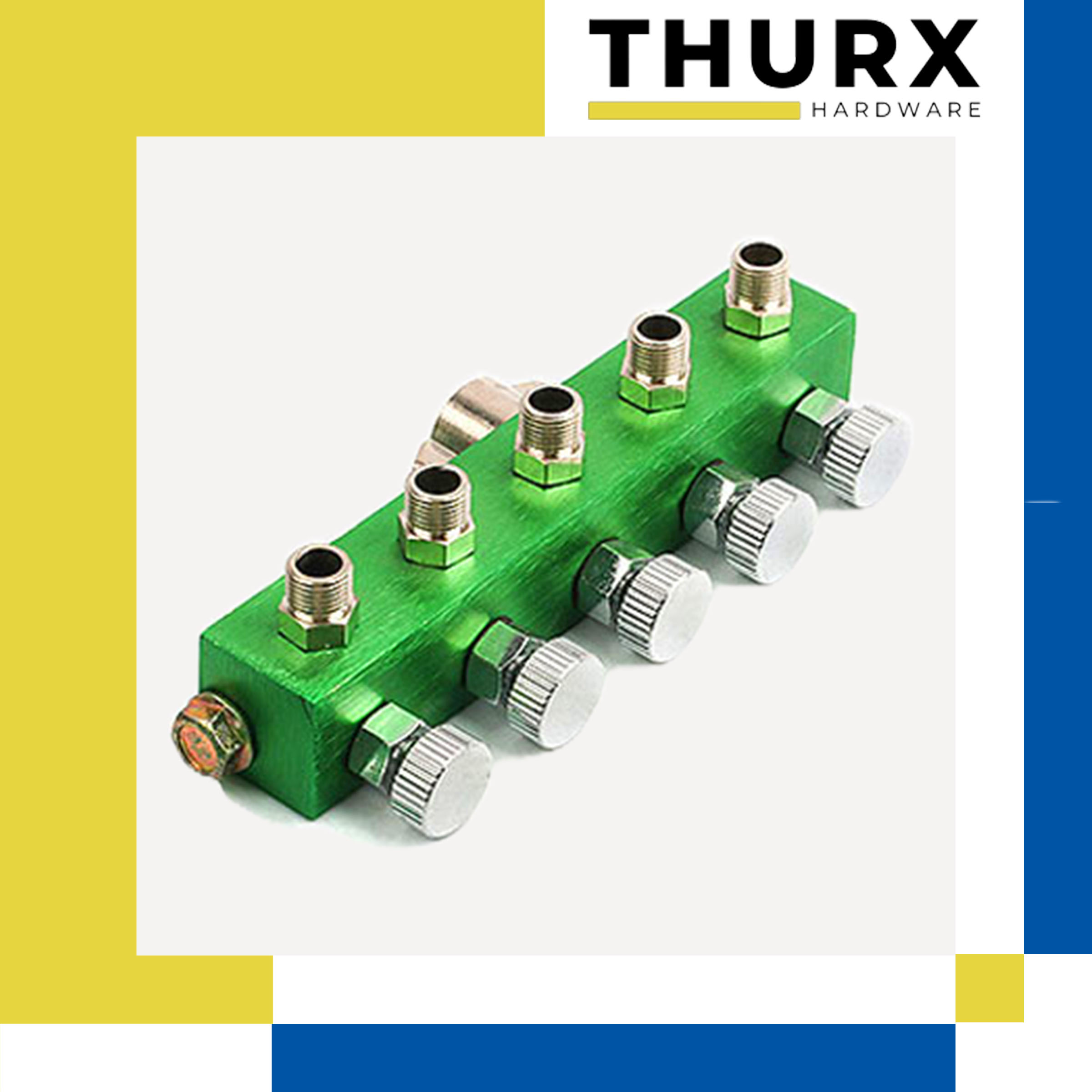 Thurx Air Hose Splitter 3-Way 4-Way 5-Way Airbrush Splitter with ...