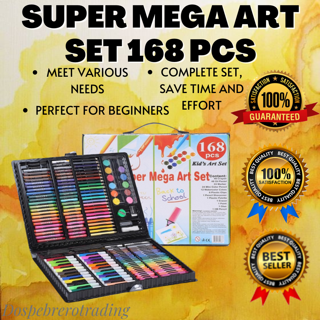 Best Seller SUPER MEGA ART SET 168 PCS | Super Mega Art Set | Super ...