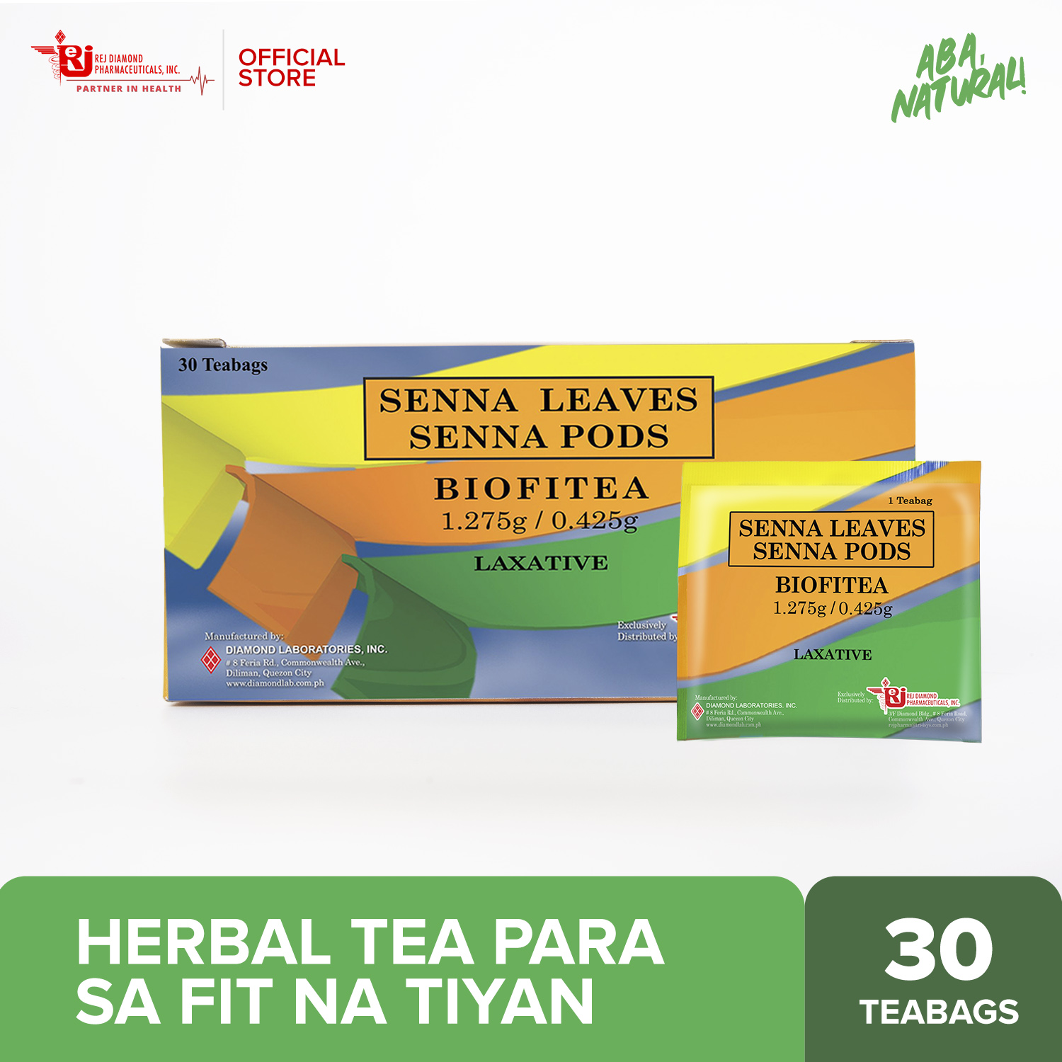 Biofitea Slimming Herbal Tea with Senna Leaves and Senna Pods - 30 ...