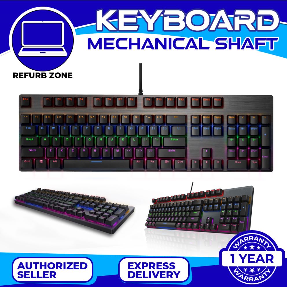 Mechanical Competitive Keyboard desktop computer Rainbow Gaming USB ...
