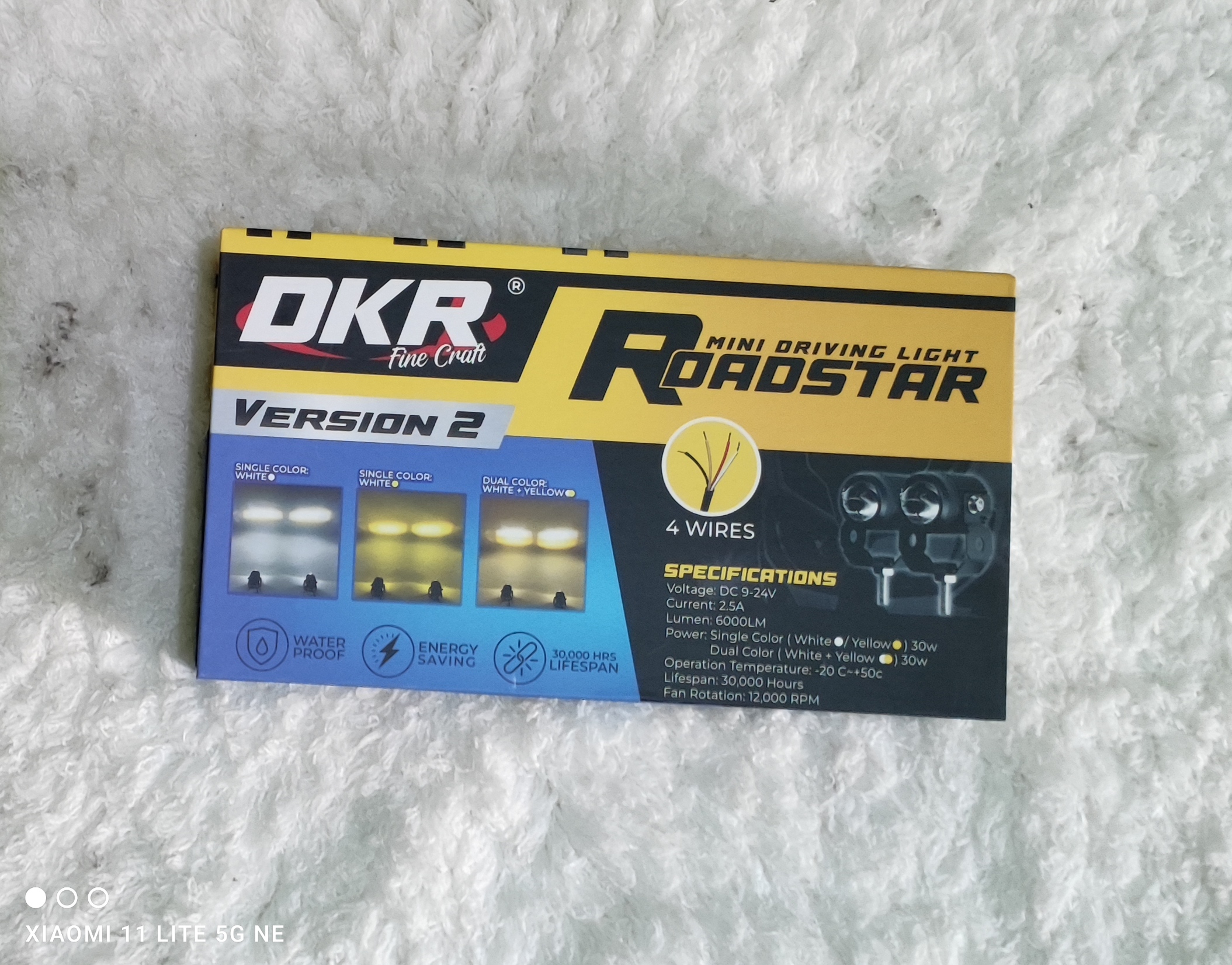 Mini Driving Light - DKR V2 30 watts / 4 wires with ballast and fan ...