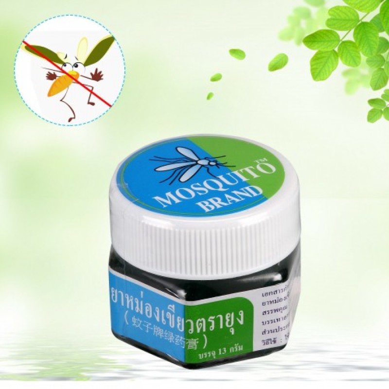 Thai Green Herbal Balm MOSQUITO BRAND 13g Relief of Itchiness From ...