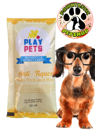 Play Pets Shampoo and Conditioner 20mL - Anti Tick and Flea | Lazada PH