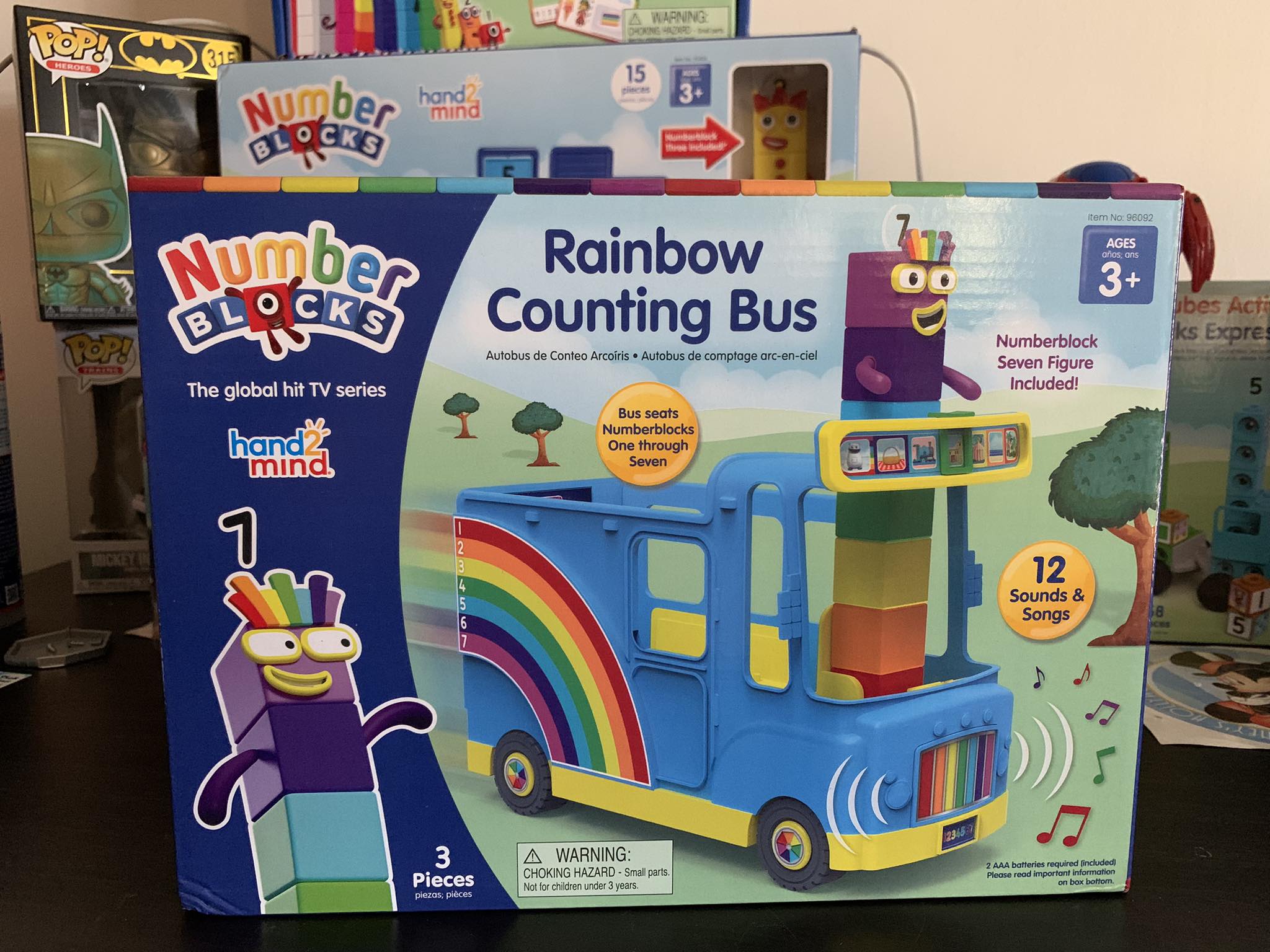 Numberblocks Rainbow Counting Bus, Toy Vehicle, Play Figure Playsets ...