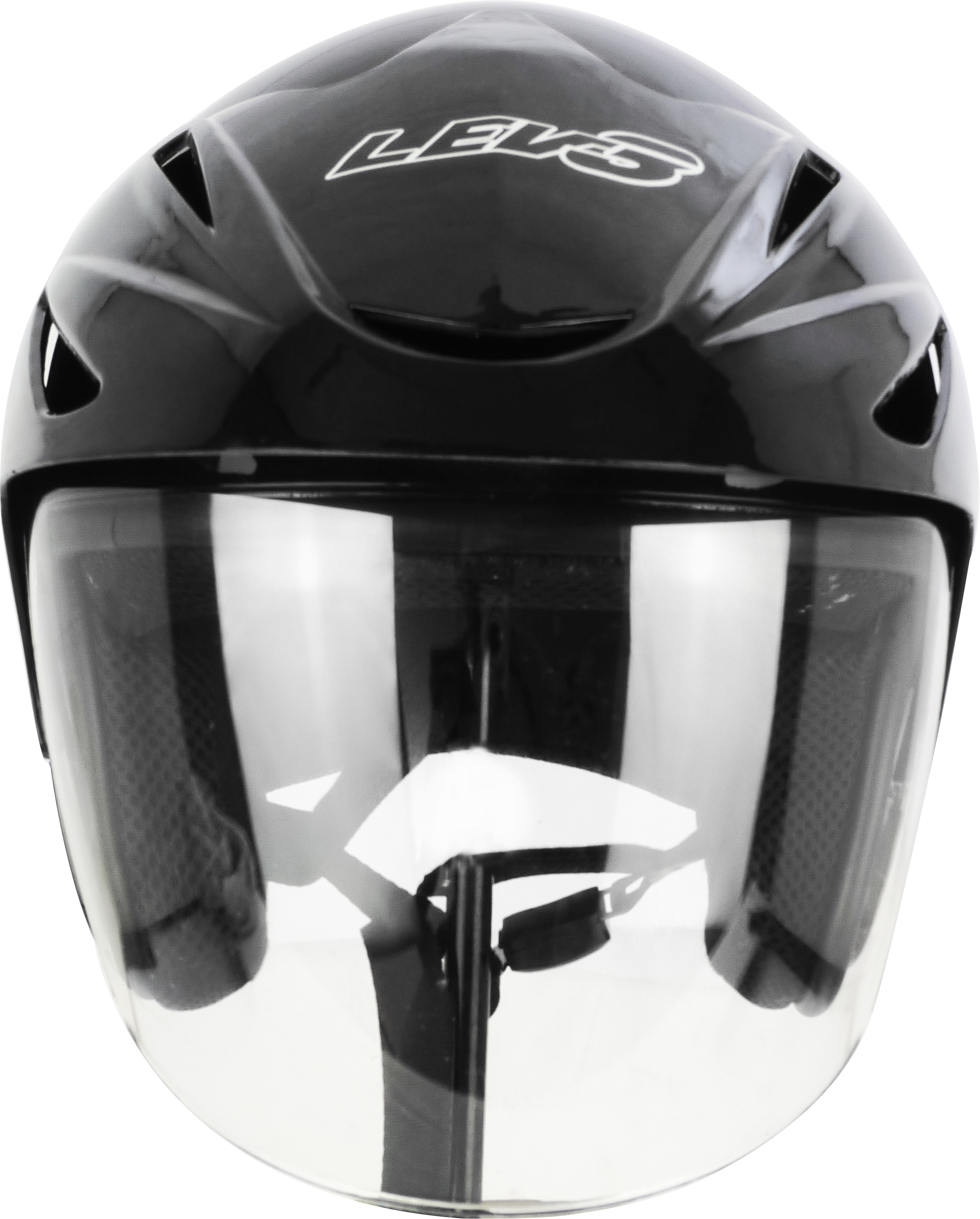 Lev3® OpenFace BJ-2700 Plain Motorcycle Helmet (Black) | Lazada PH