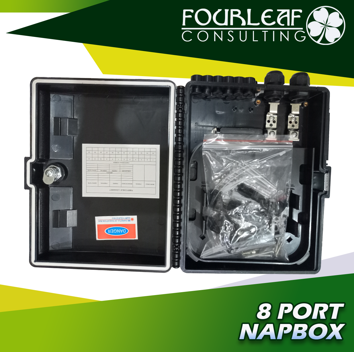 8 port nap box w/ 2 free 1meters steel straps | Lazada PH