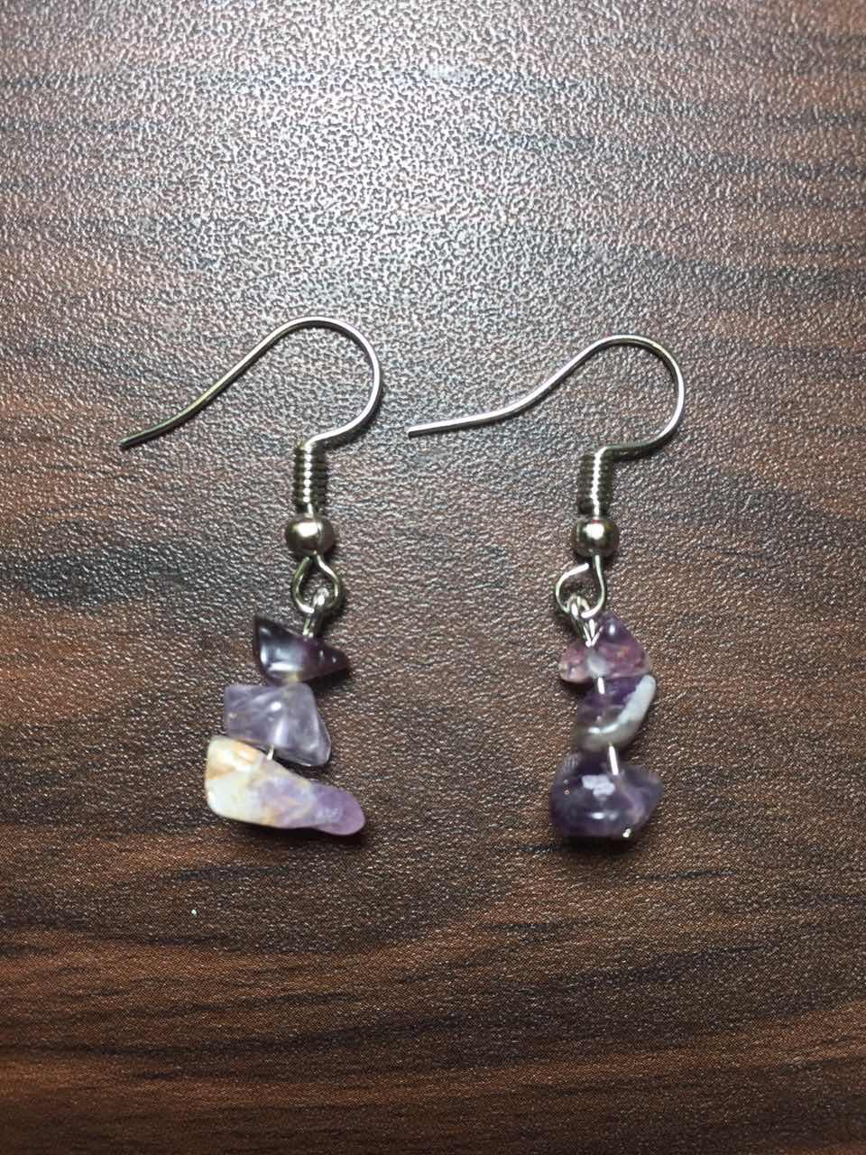 Amethyst Chipstone Drop Earrings | Lazada PH