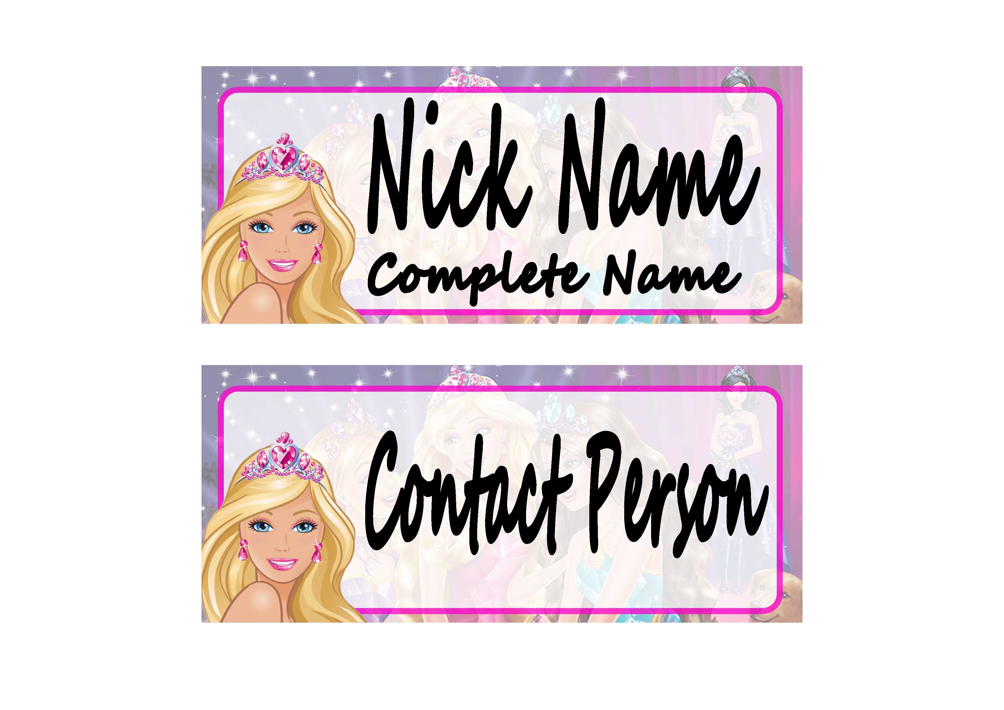 CUSTOMIZED PVC OR LAMINATED NAME TAG FOR KIDS FREE ID LACE | Lazada PH