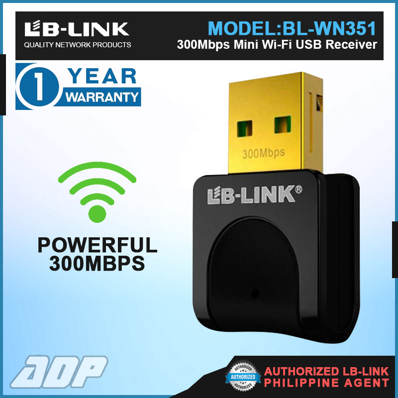 LBLINK BL-WN351 USB WiFi, Network Adapter for WiFi Connection, Computer and Laptop compatible ...