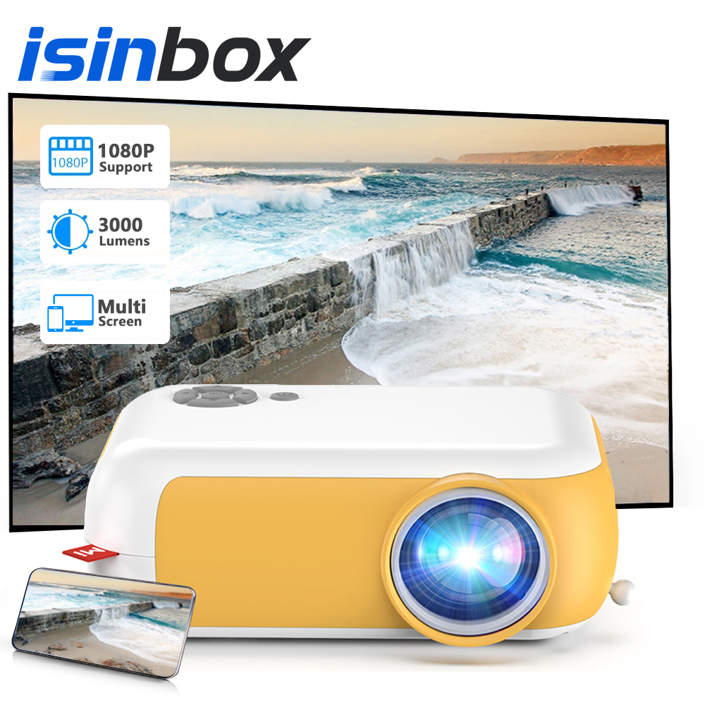 iSinbox iS500 mini portable led Projector Full HD 1080P android 7.1 ...