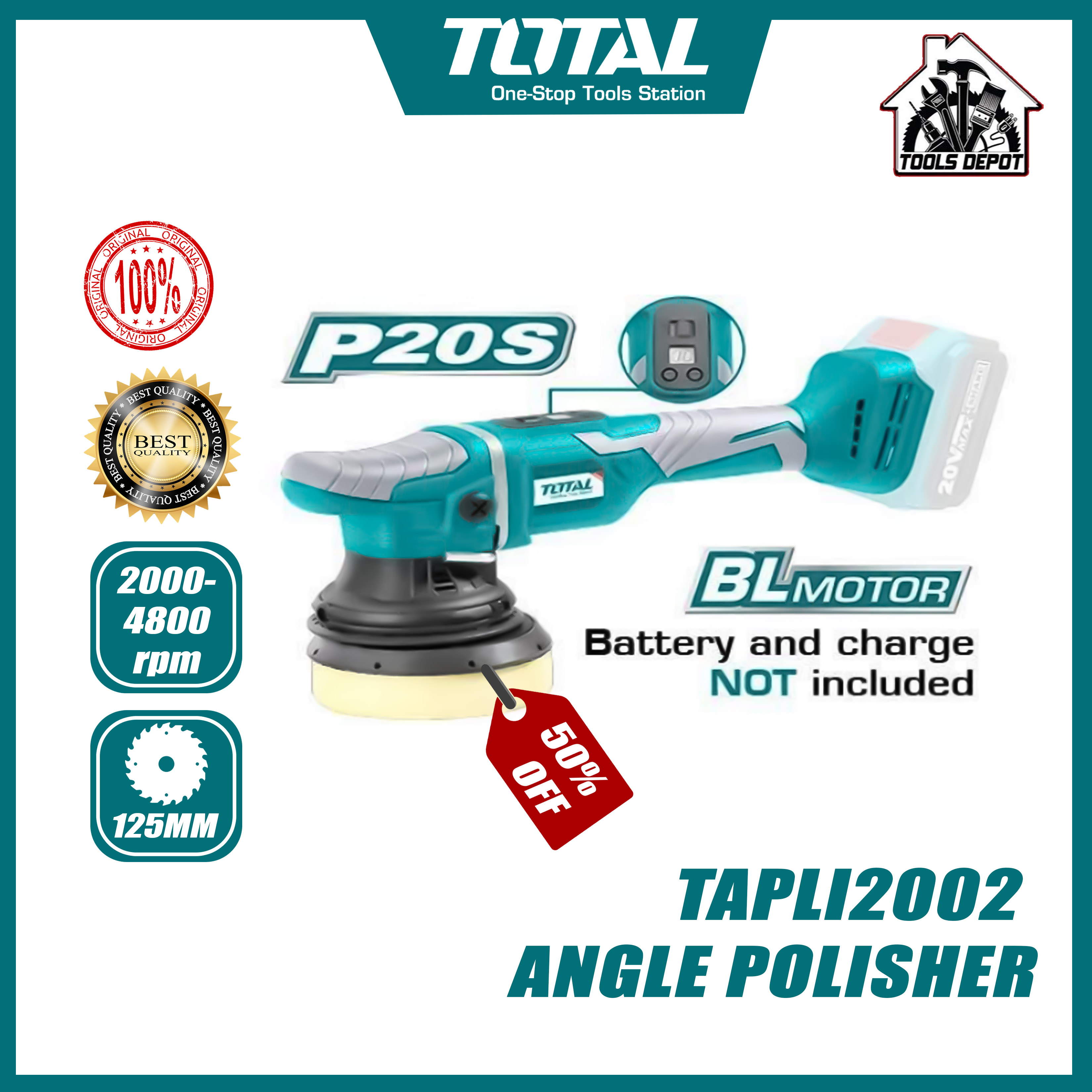 TOTAL ANGLE POLISHER (125MM) | Lazada PH