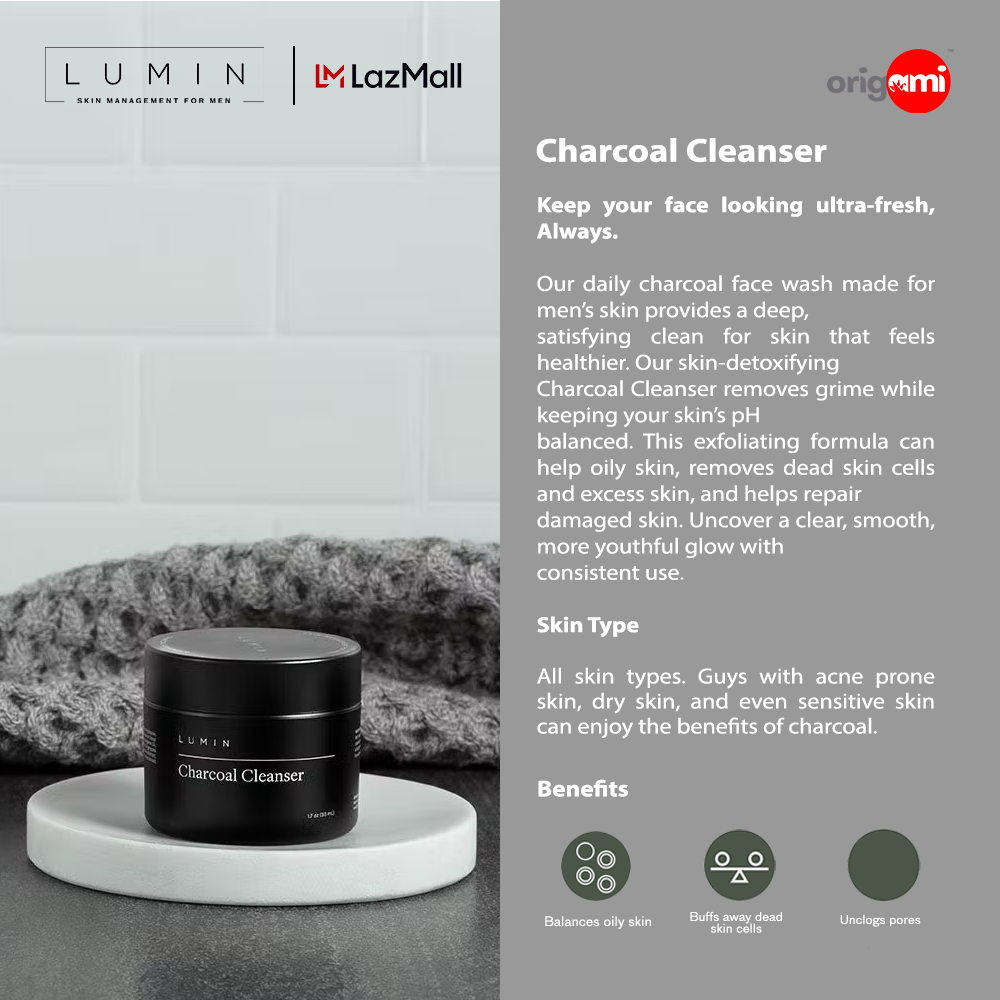Lumin Skin No-Nonsense Charcoal Cleanser 1.7 oz | Lazada PH