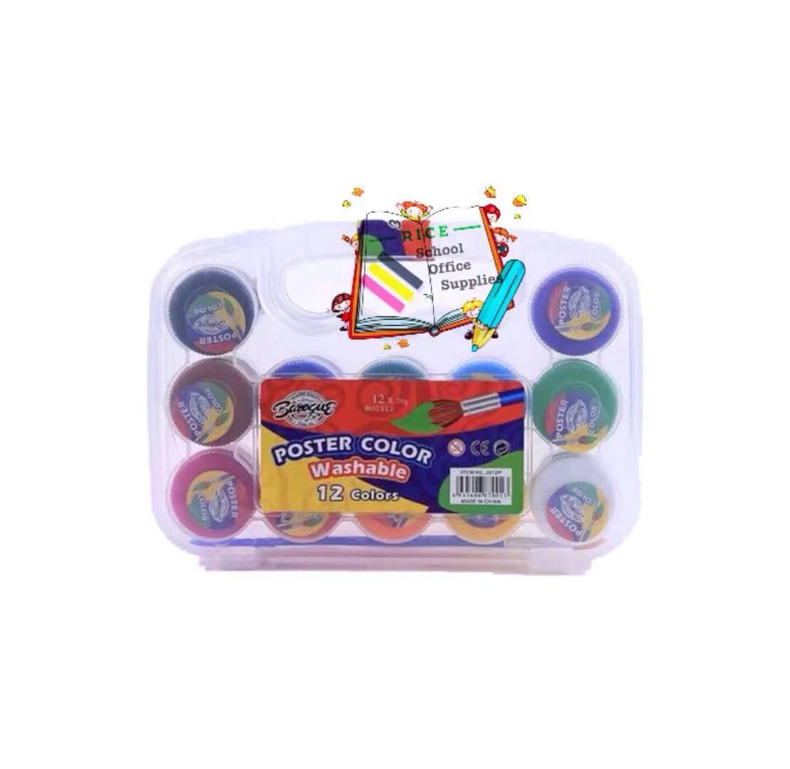 Washable Poster/Acrylic Painting 12 Colors Poster Paint 20ml | Lazada PH