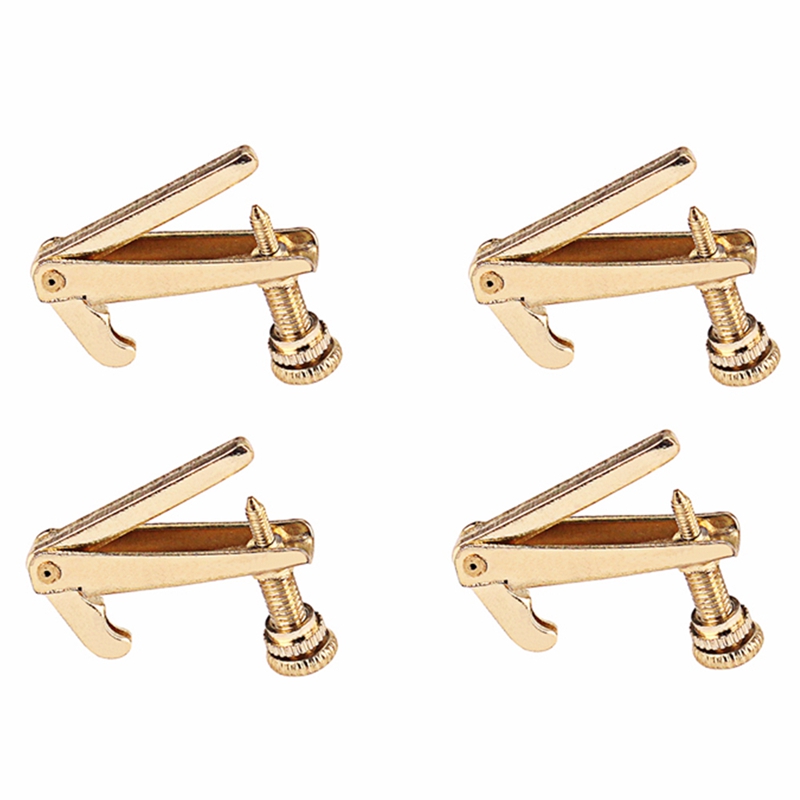 4 Pcs Violin Fine Tuner Adjuster Iron for 3/4 4/4 Size Violin ...
