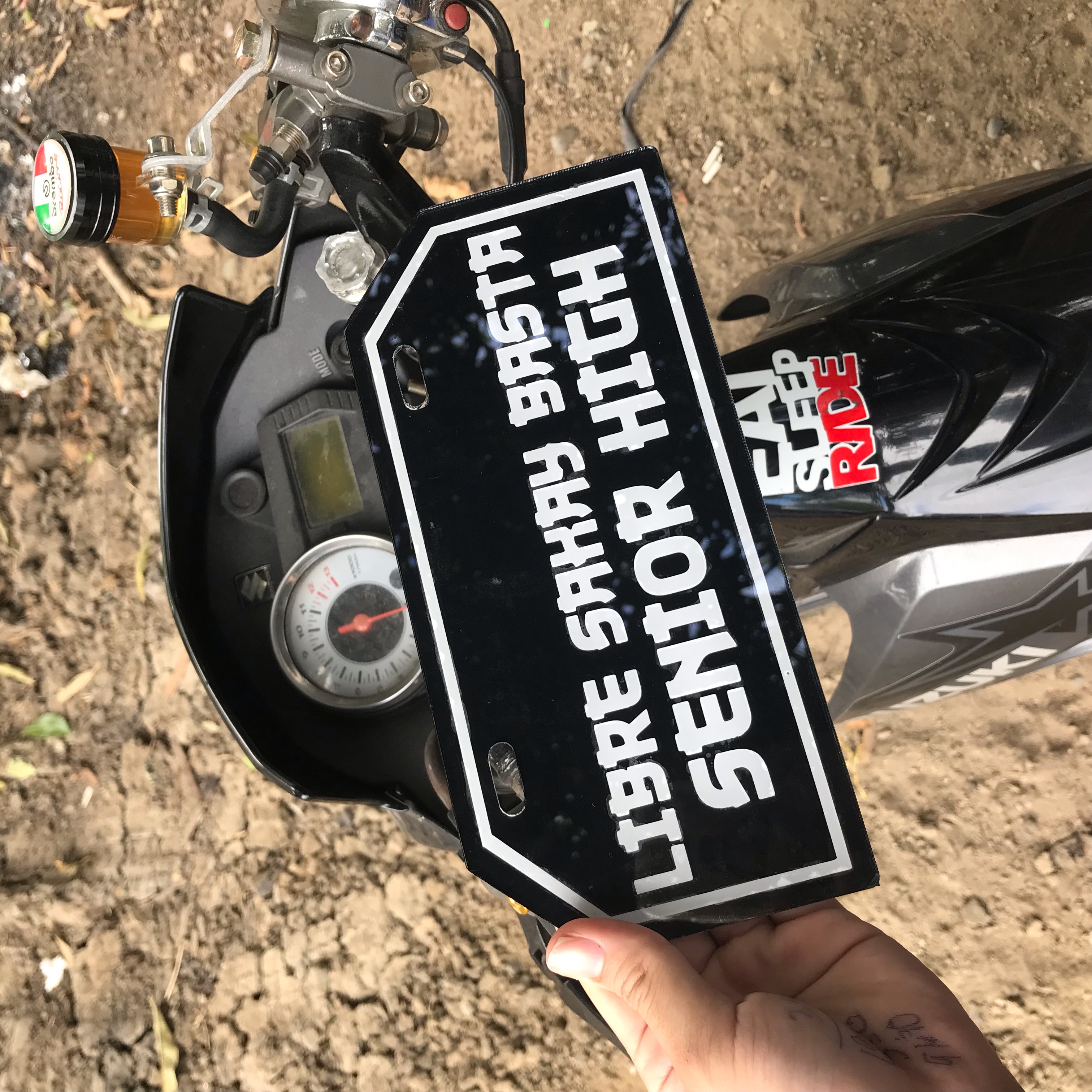 Libre Sakay Basta Senior High Motorshow/Daily Motorcycle Plate | Lazada PH