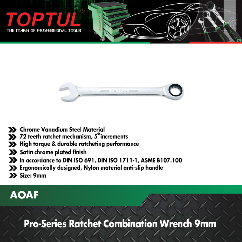 Toptul Pro-Series Ratchet Combination Wrench | Lazada PH