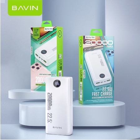 ( PC-051S ) BAVIN 20000mAh Digital Display powerbank 22.5w Fast ...