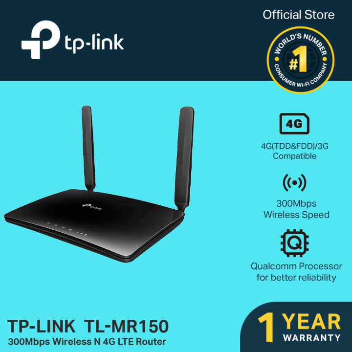 TP-Link TL-MR150 300Mbps Wireless N 4G LTE Wi-Fi Router Openline ...