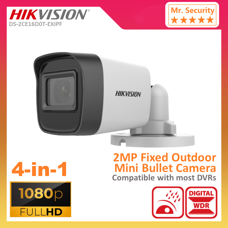 Hikvision DS-2CE16D0T-EXIPF 1080P 4in1 Bullet CCTV Camera Outdoor ...