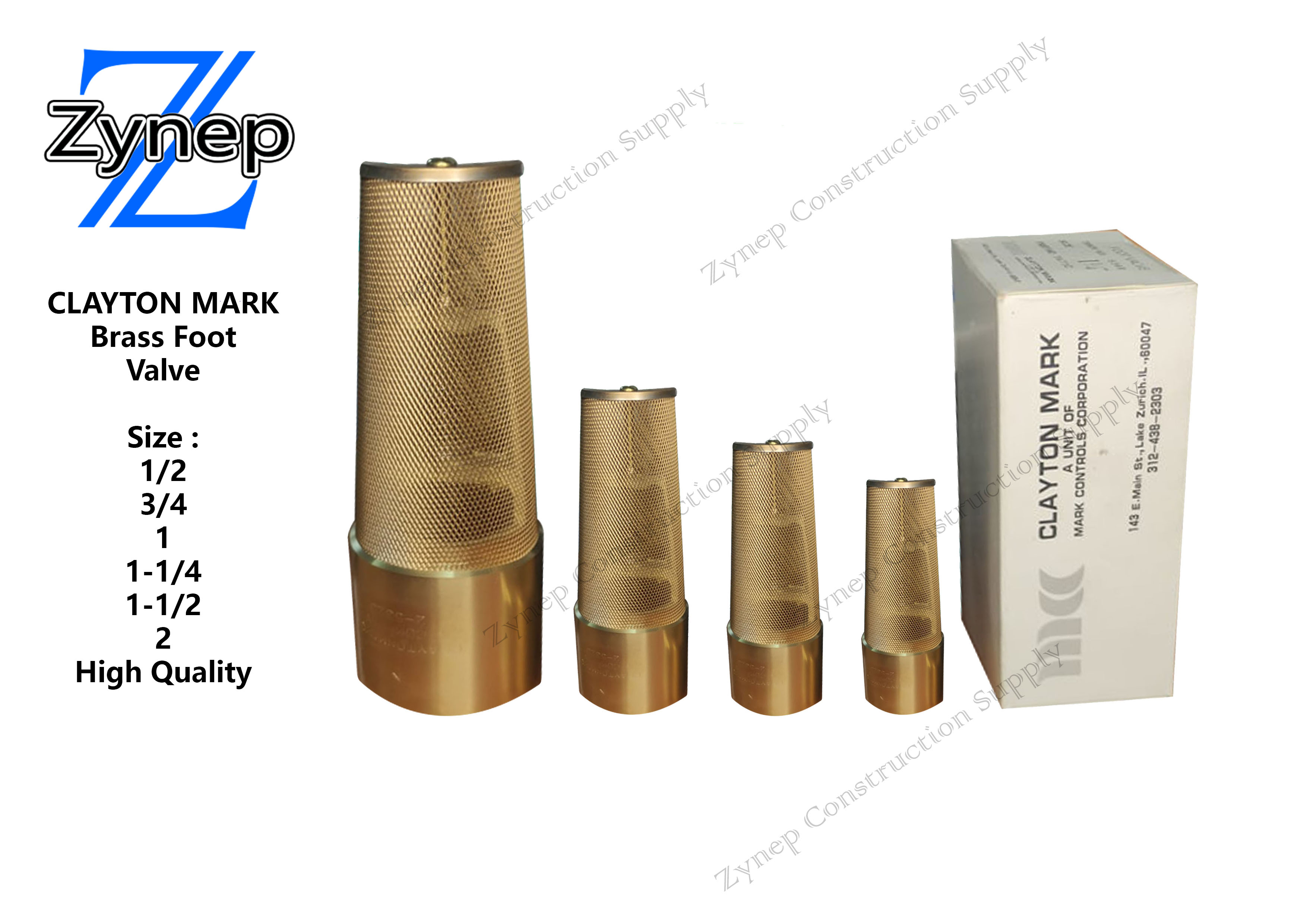 CLAYTON FOOT VALVE 1/2'' | 1'' | 1-1/4''| 2'' | Lazada PH