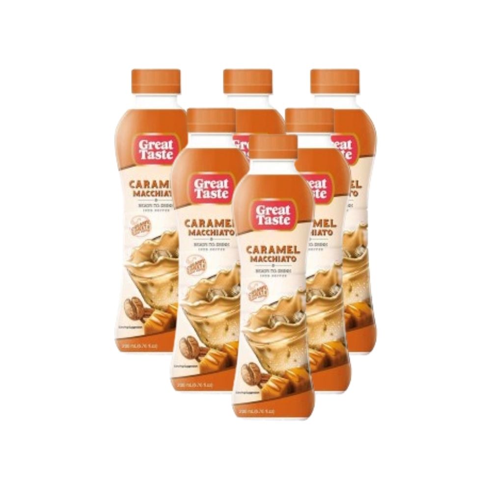 Great Taste Iced Coffee Caramal Macchiato 200ml - Pack of 6s | Lazada PH