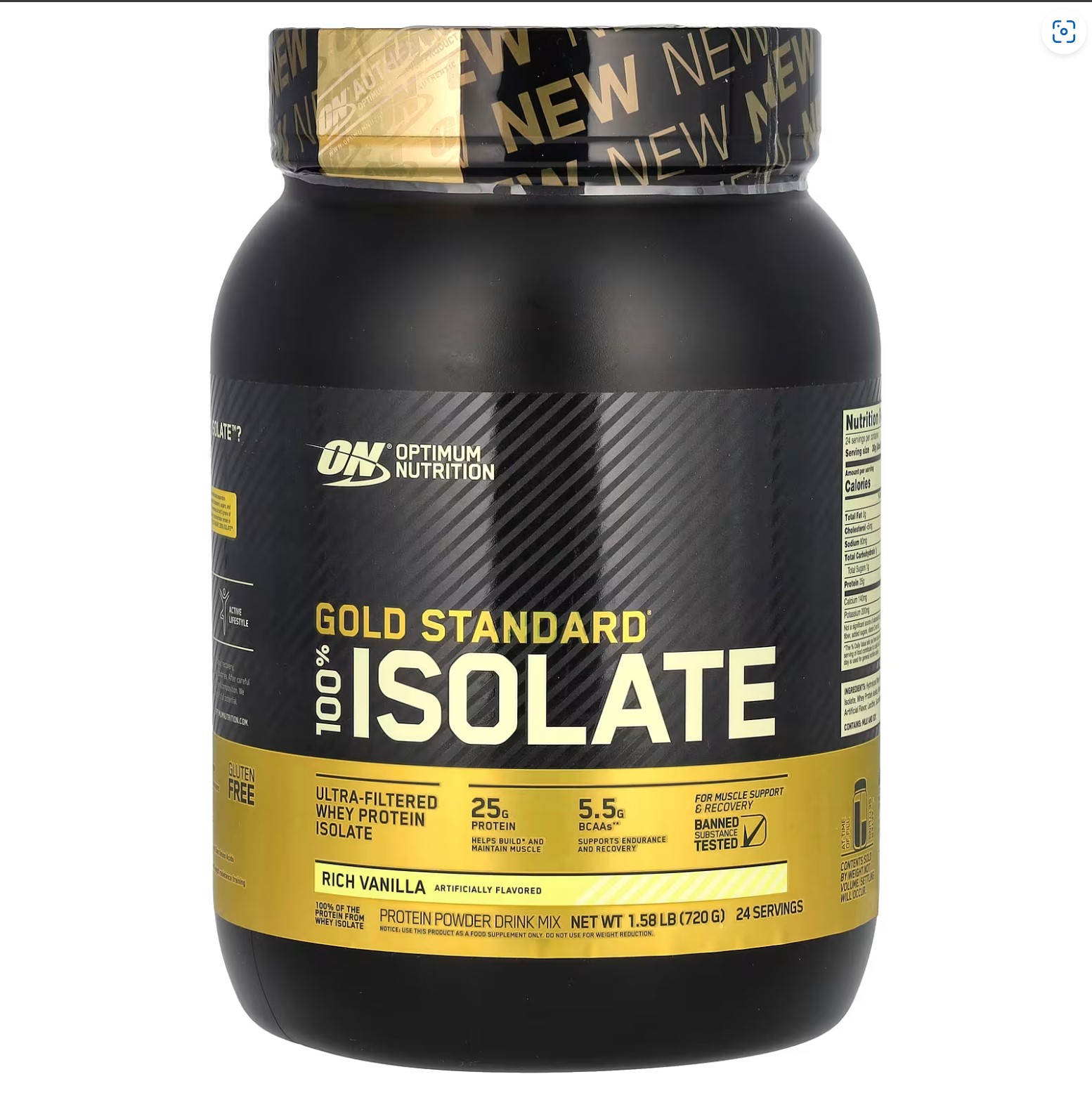 Optimum Nutrition 100% Whey Gold Standard Isolate Rich Vanilla 720G | Lazada PH