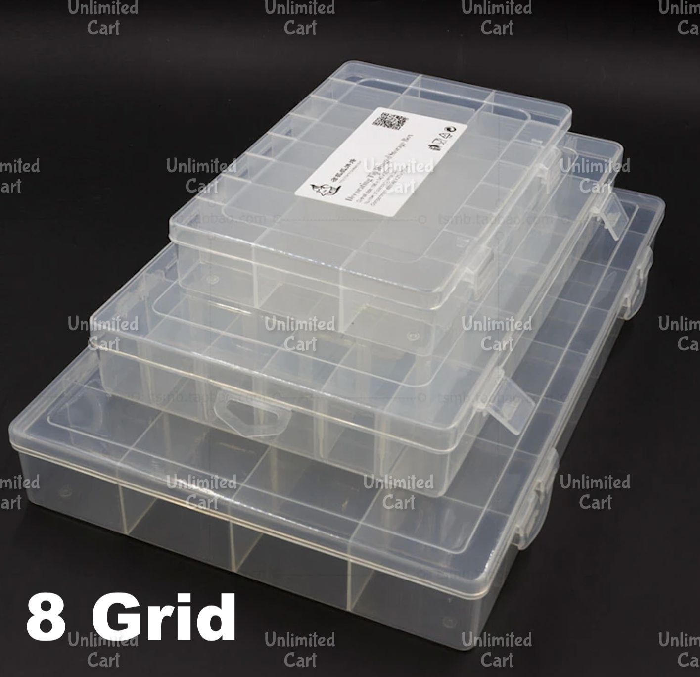 Nozzle Piping Tip Organizer Case Accessories Transparent Plastic Multi ...