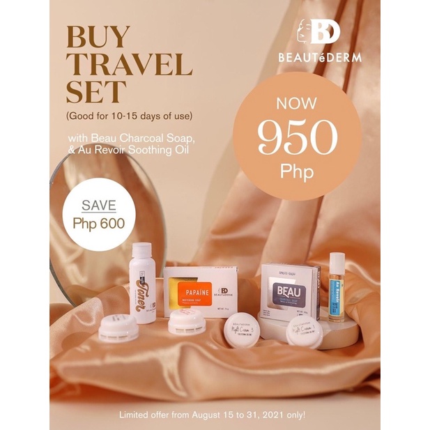 Beautèderm Travel Set with FREEBIES | Lazada PH