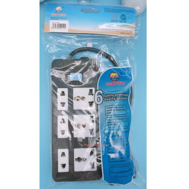 Lucky light Three plug two holes + three plug three holes socket ...