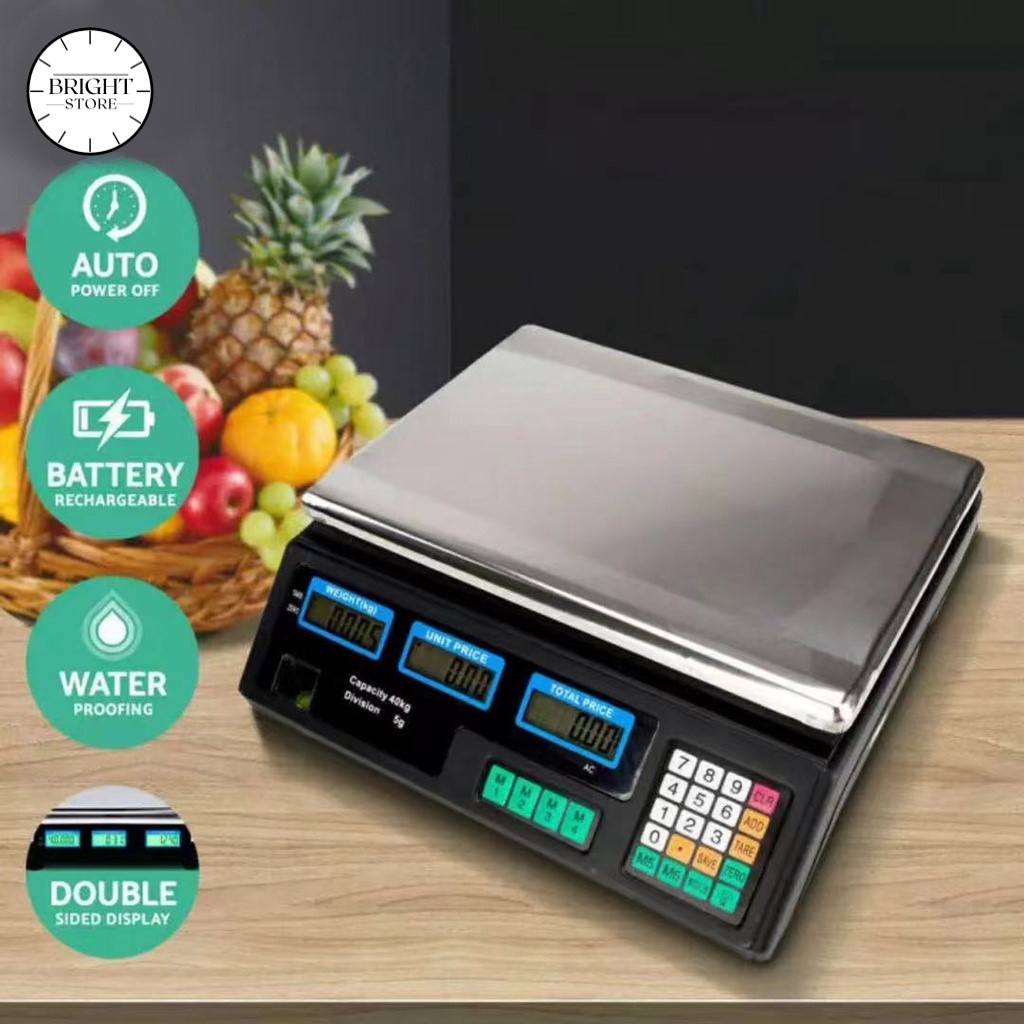 Electronic Price Computing Scale | Digital Deli Food Produce Weight ...