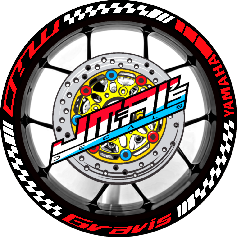 (Sticker Only) Yamaha Mio Gravis 125 Mags/Rim Decal/Sticker (pair ...