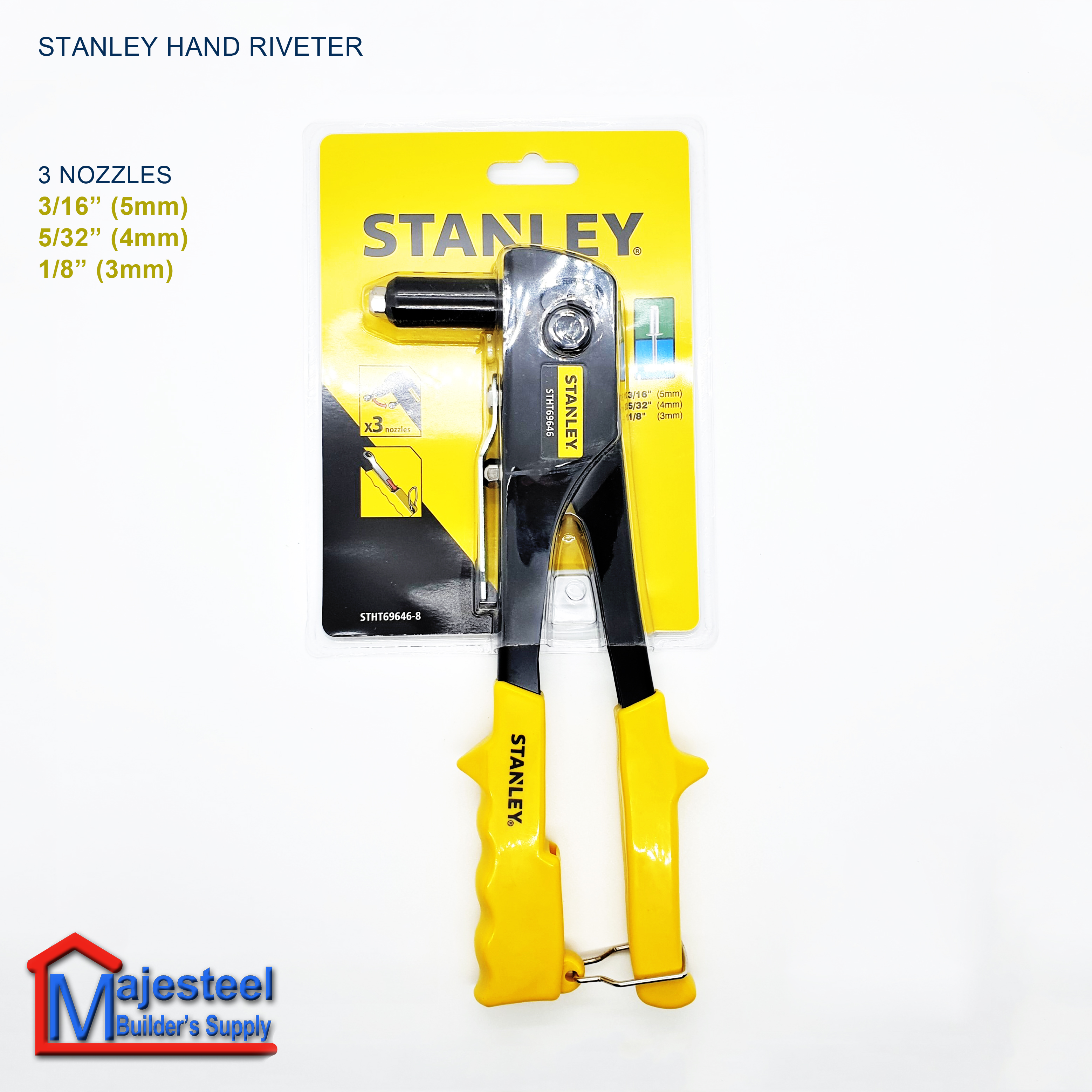 Stanley Heavy Duty 3 Nozzle Hand Riveter STHT69646-8 (Majesteel ...