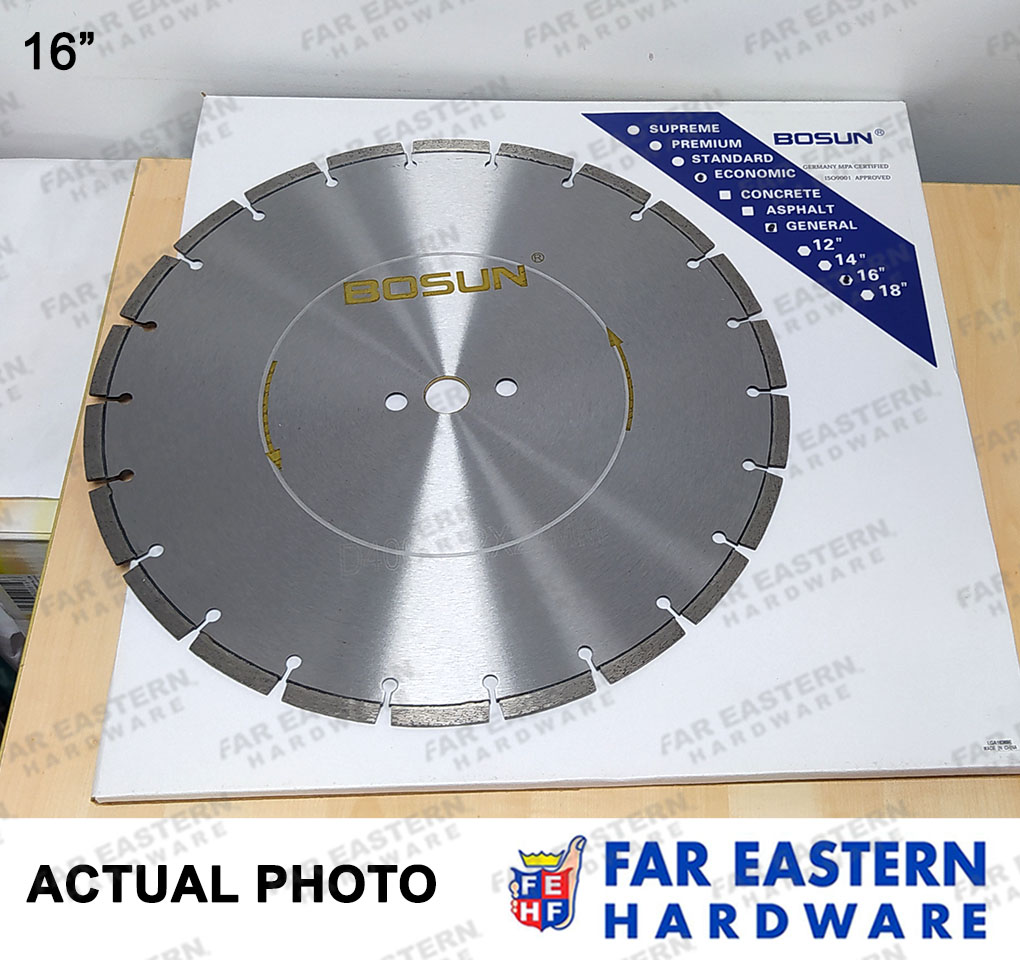 BOSUN Diamond Cutting Disc Blade for Concrete Cutter 14" | 16" | 18 ...