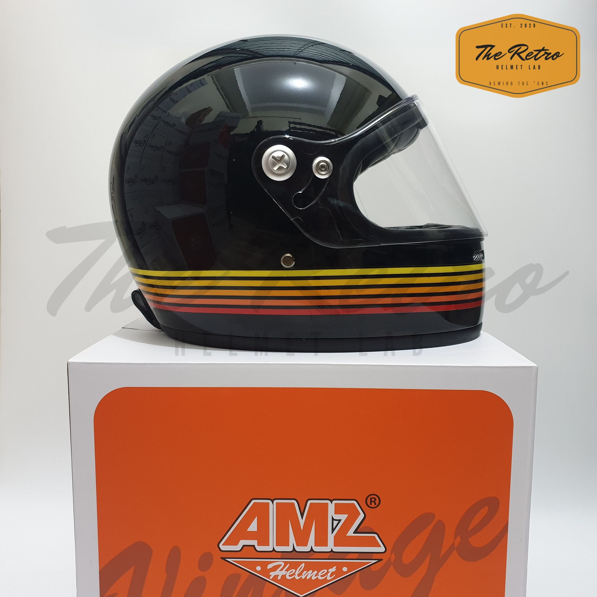 The Retro Helmet Lab | AMZ Rogue | Vintage Classic Retro Helmet | Lazada PH