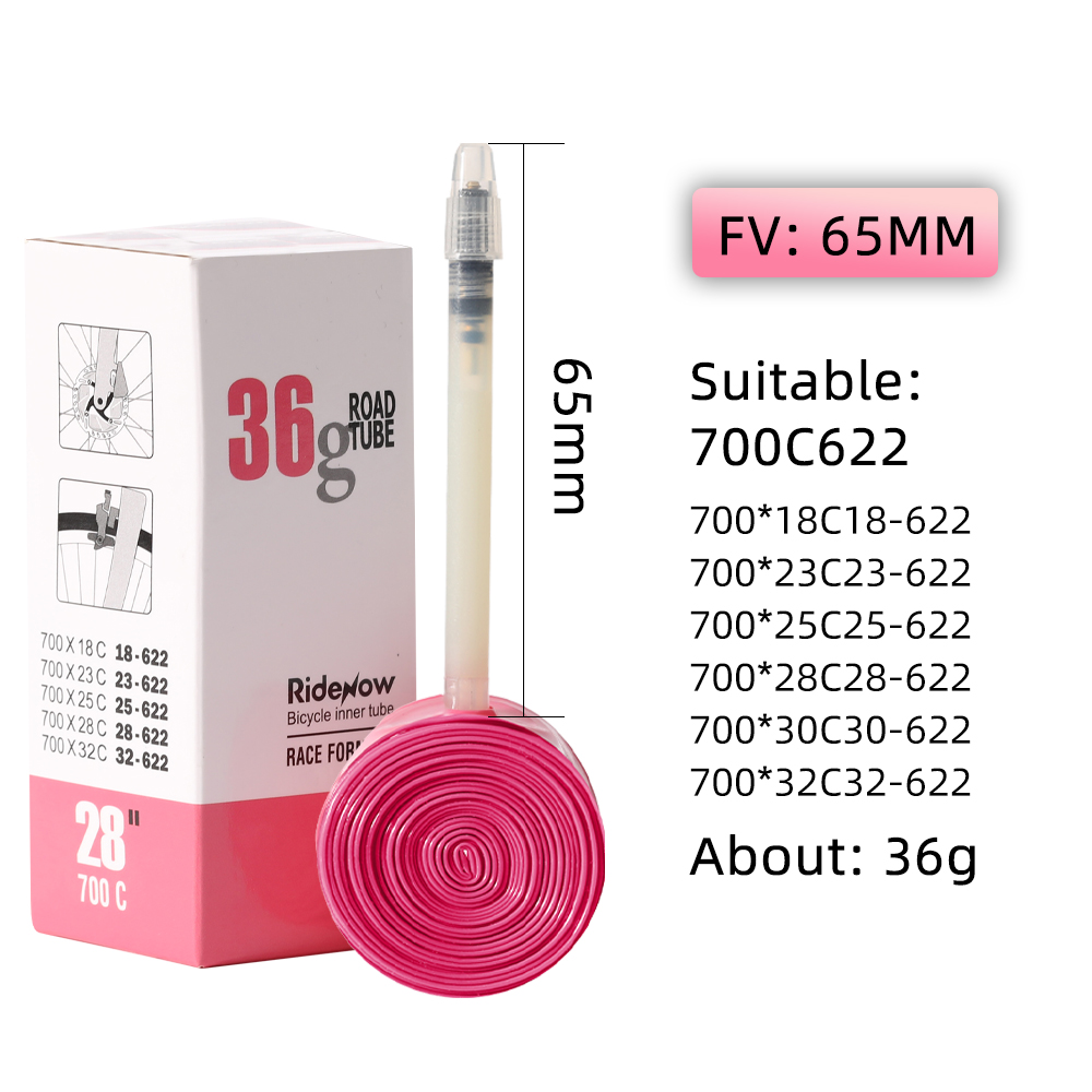 RideNow inner tube 700C 36g Lightweight inner tube for Road bike Presta ...