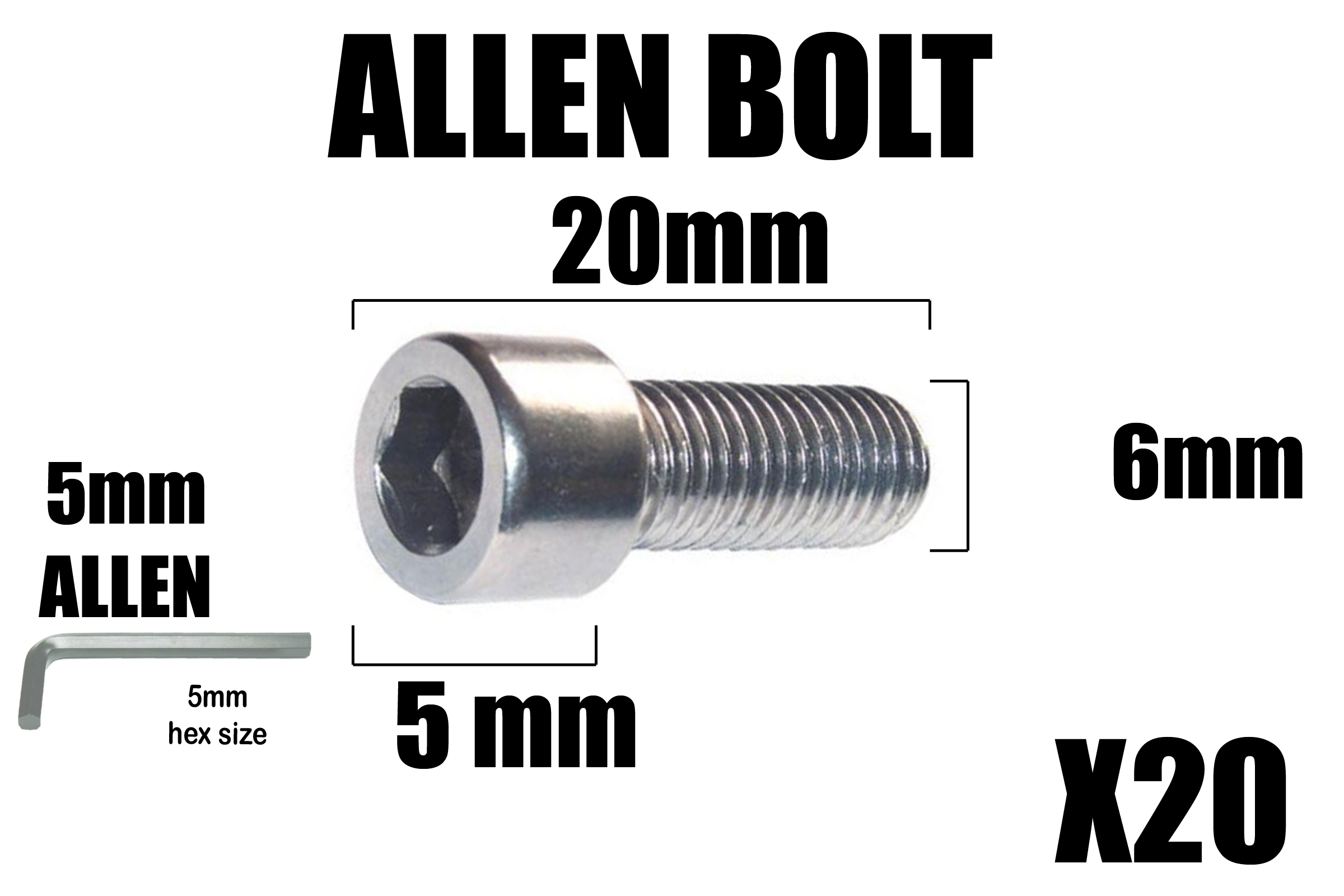 allen bolts 6mm 20pcs | Lazada PH