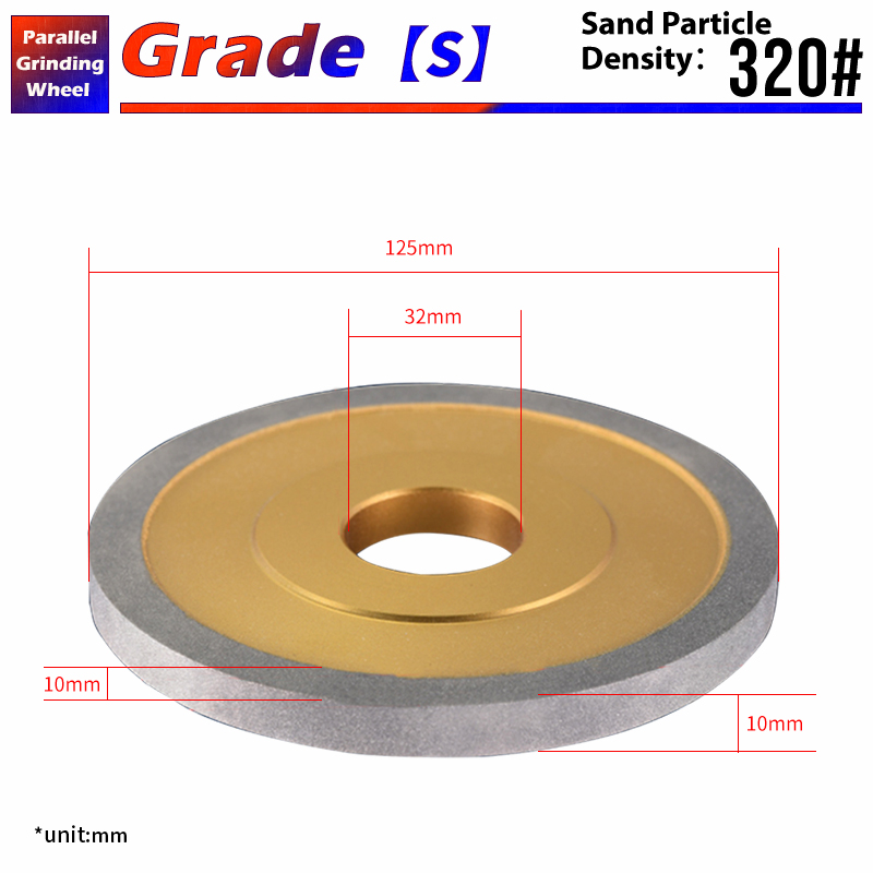 Parallel Diamond Grinding Wheel 4 Inch/100mm and 125mm Disc 20mm Bore ...